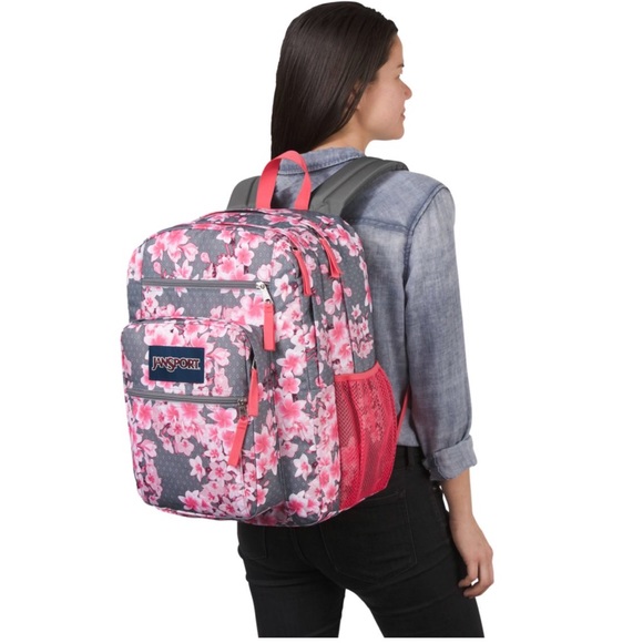 Jansport | Bags | Jansport Big Student Backpack Diamond Plumeria | Poshmark